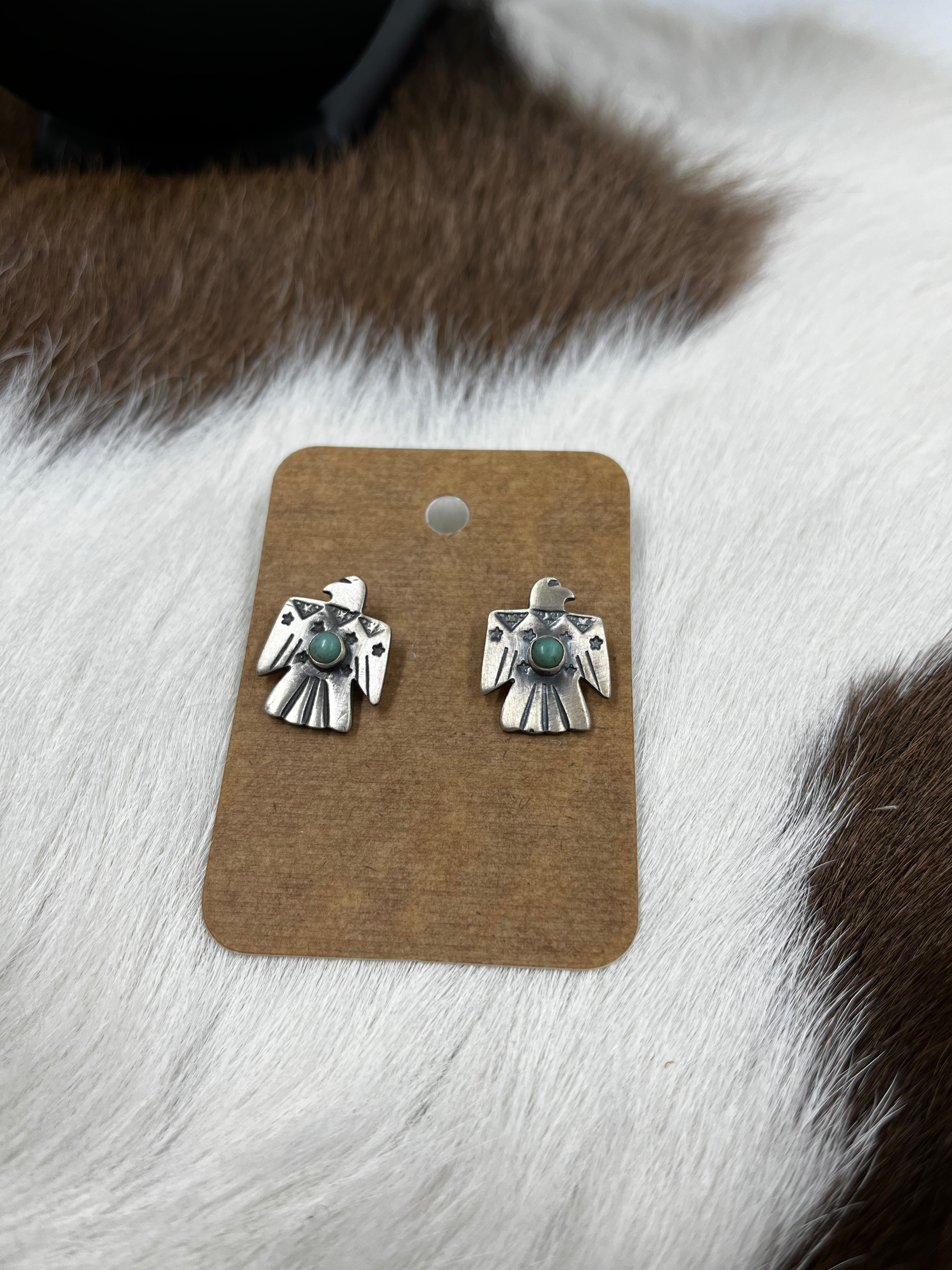 Thunderbird Turquoise Earrings – The Branded Barn