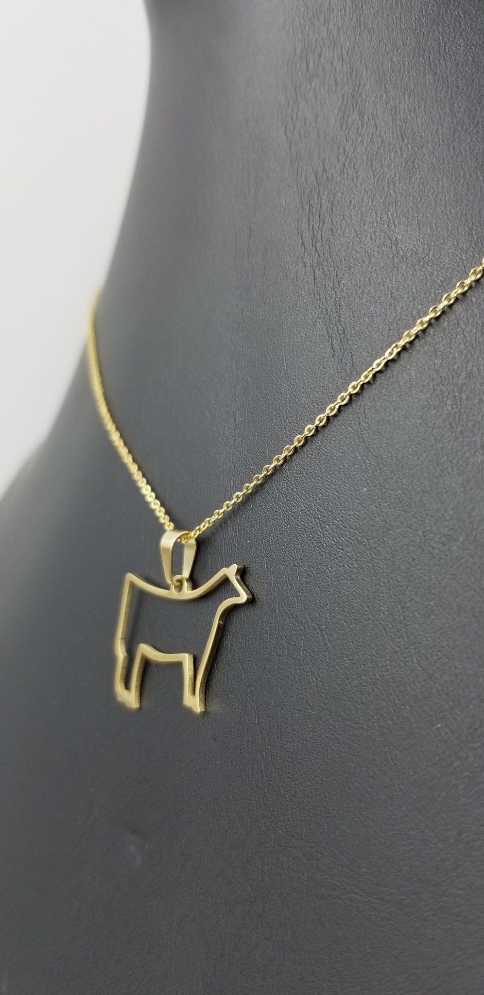Stainless Steel Show Heifer Necklace Cattle Jewelry – The Branded Barn